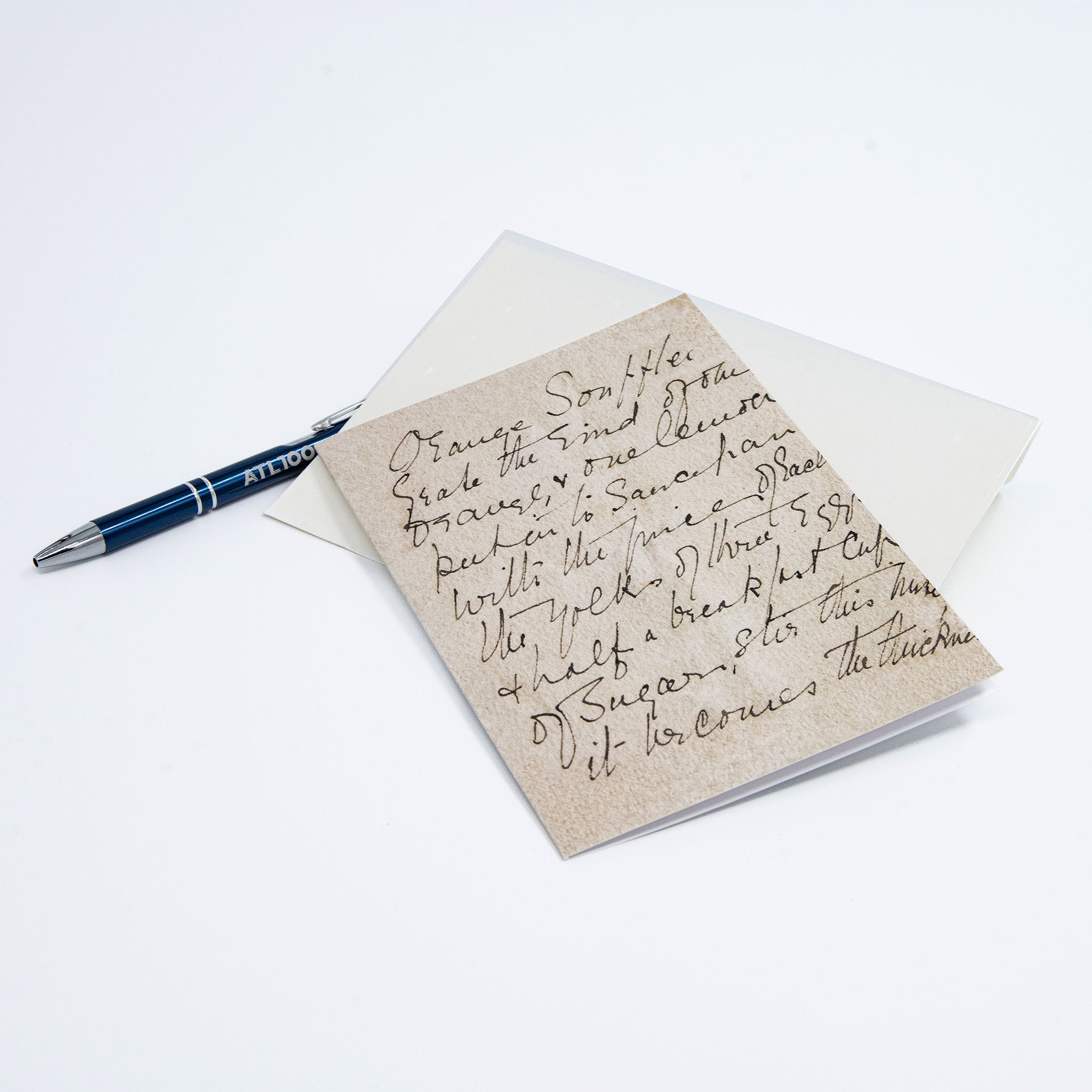 Katherine Mansfield Greeting Card - Katherine's recipe for orange souf ...